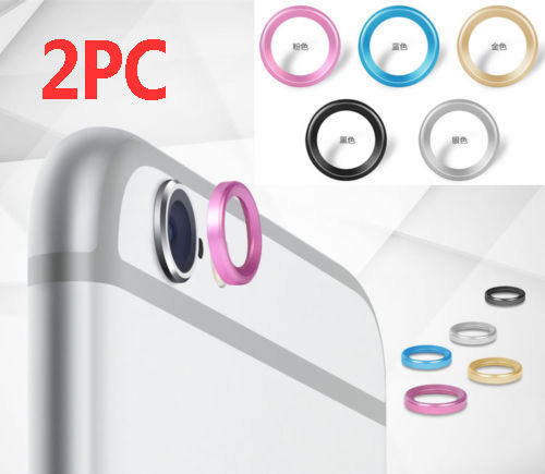 2× iPhone 6 6S 7 Plus Back Camera Metal Lens Protective Ring Cover ...