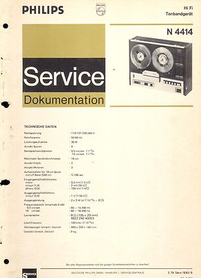 Philips Service Manual für N 4414 in deutsch Copy | eBay.de