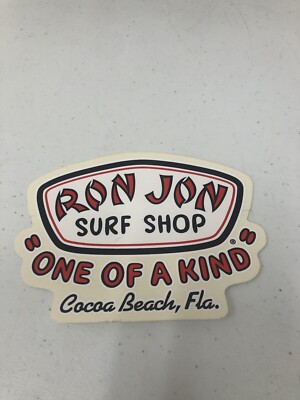 Ron Jon Surf Shop "The Original" sticker older vintage version RARE ...