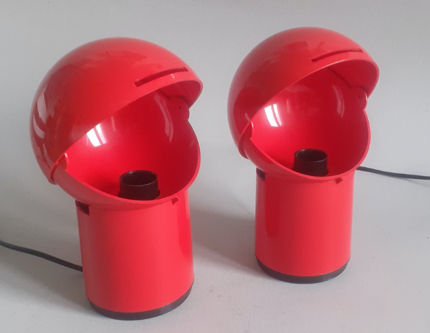 SIBERIN RARE LAMPADE "ELMO" FIRMATE RARE TABLE WALL LAMPS SIGNED 70s no ...