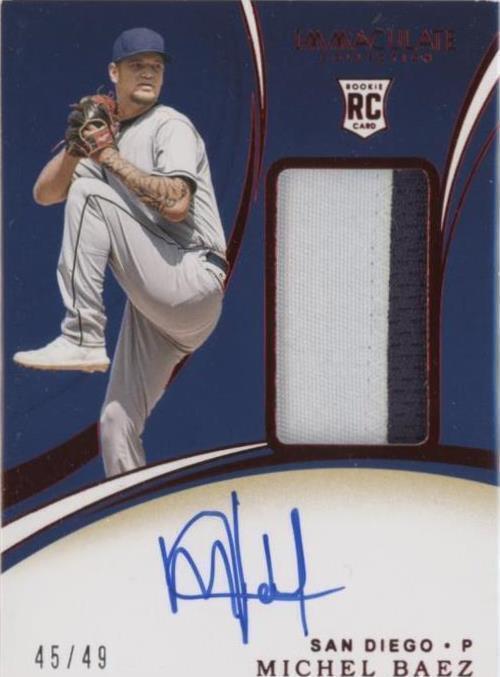 2020 Panini Immaculate Collection - Rookie Patch Autographs Michel Baez ...
