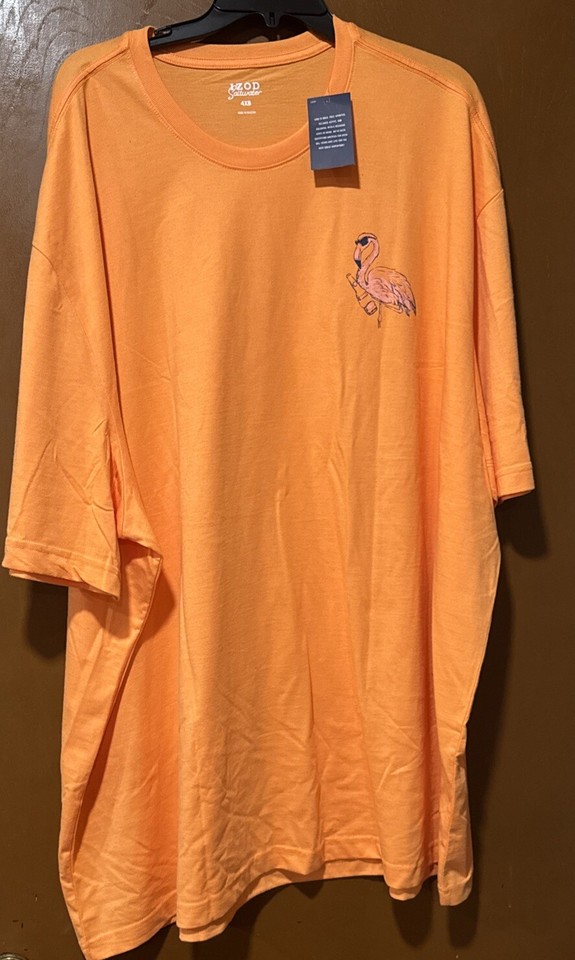 Izod Saltwater T Shirt 4XB Adult Short Sleeve Cotton/polyester New With ...