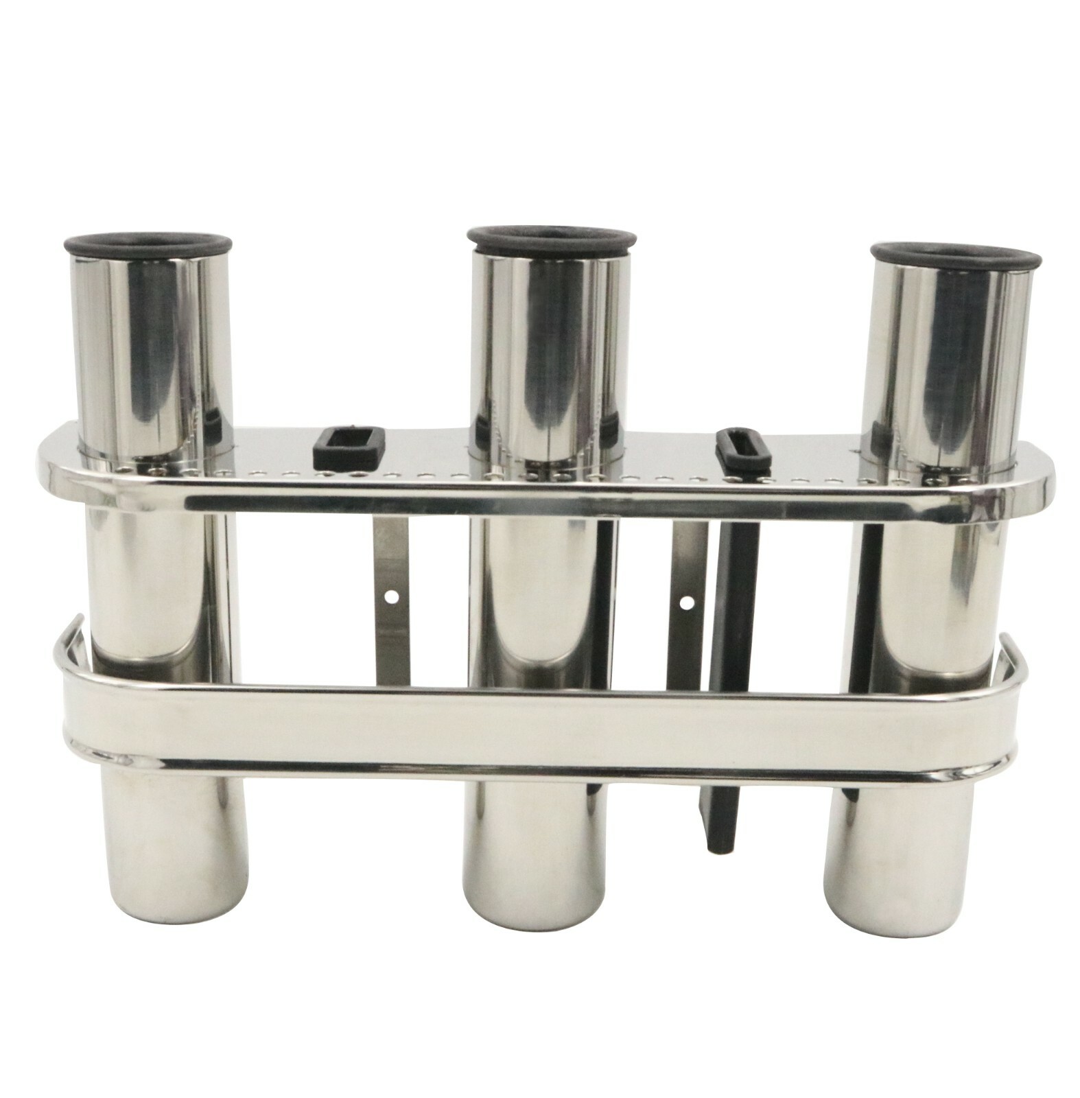3 Tube Outrigger Rod Holder Tackle Rack Stainless Steel Holder Solid ...