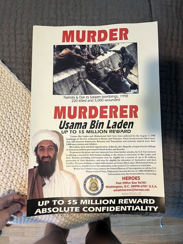 Osama Bin Laden Official Wanted Poster | eBay