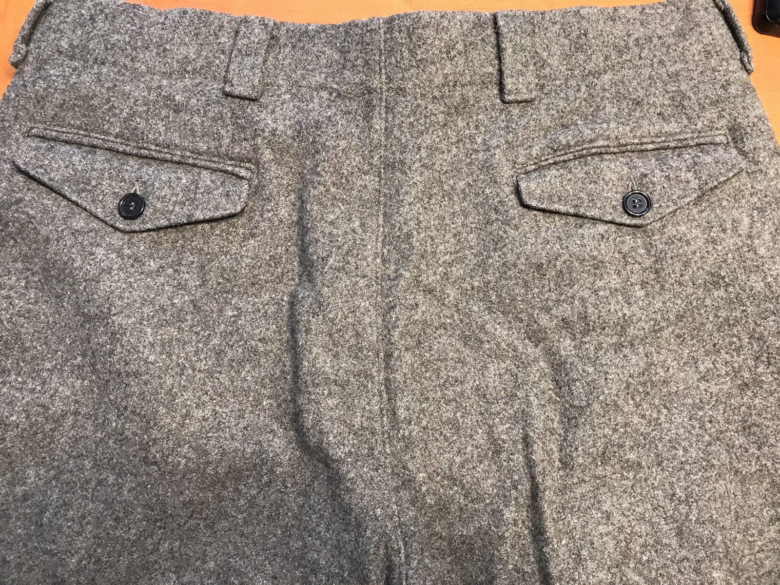 Vtg LL Bean Heavy Wool Hunting Pants Thick Logger Outdoor Field USA Men ...