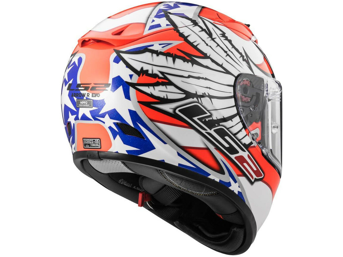 LS2 Integral Helmet FF323 Arrow R Evo Freedom White Orange Blue ...