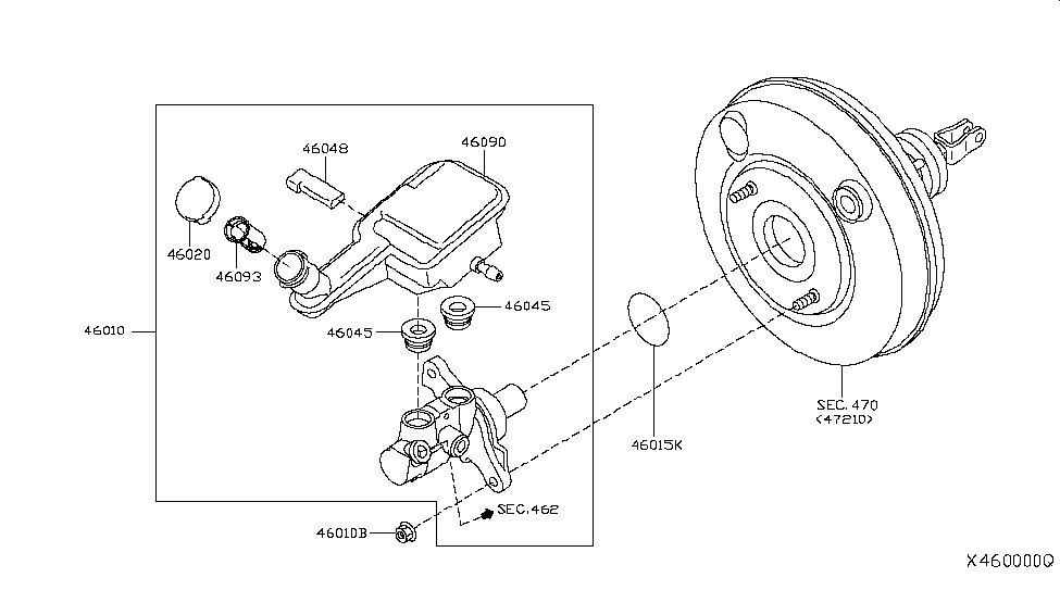 Nissan Versa Versa Note Cylinder brake master Match# D6010-3BA6B D6010 ...