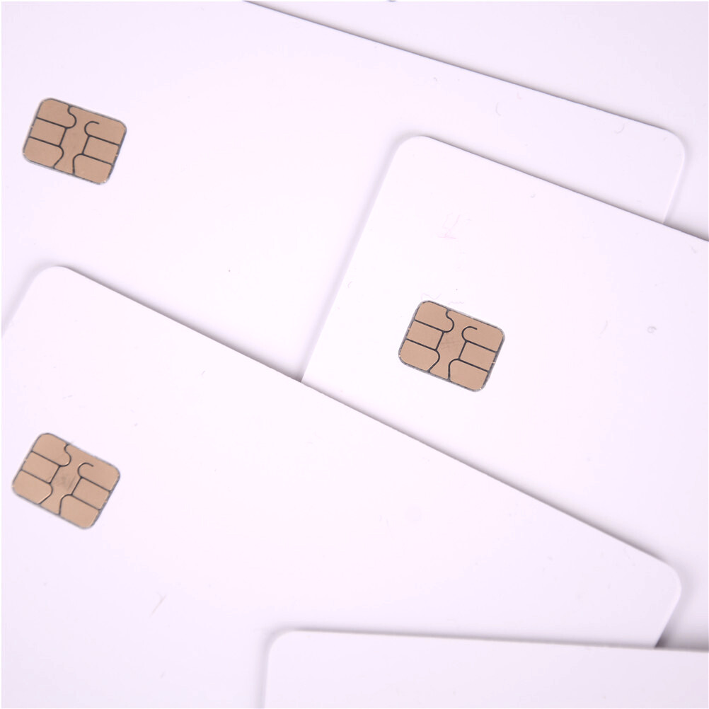 5Pcs ISO PVC IC With SLE4442Chip Blank Smart Card Contact IC Card ...