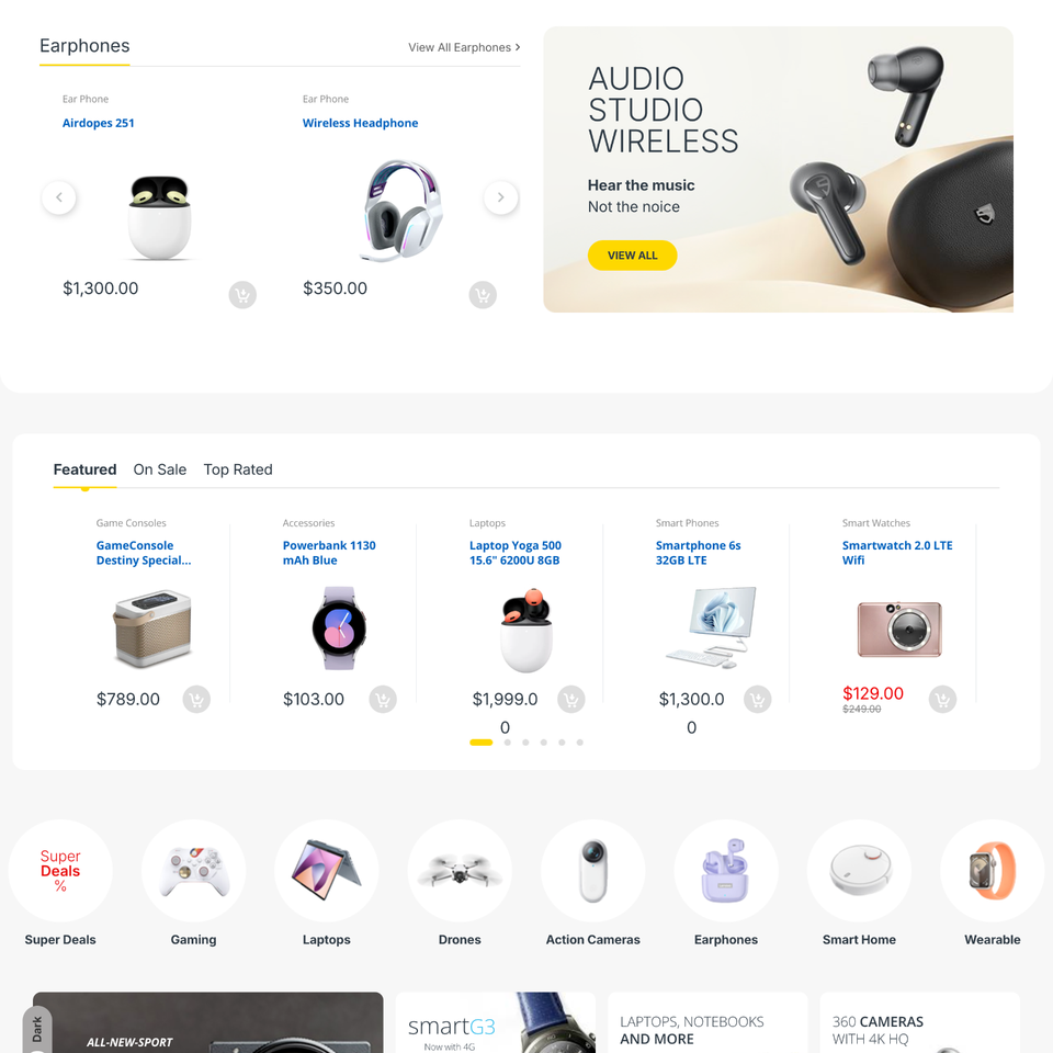 Electronic Retail Shop Website Design with Free Web Hosting ...