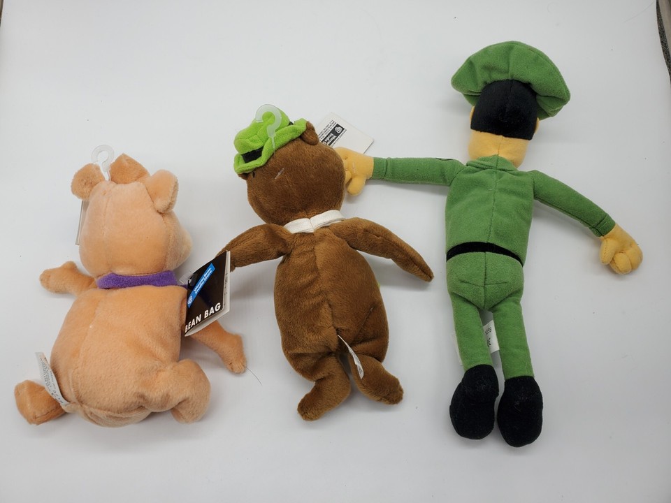 Warner Bros Store Bean Bag Plush Yogi Bear Boo Boo Ranger Smith Hanna ...