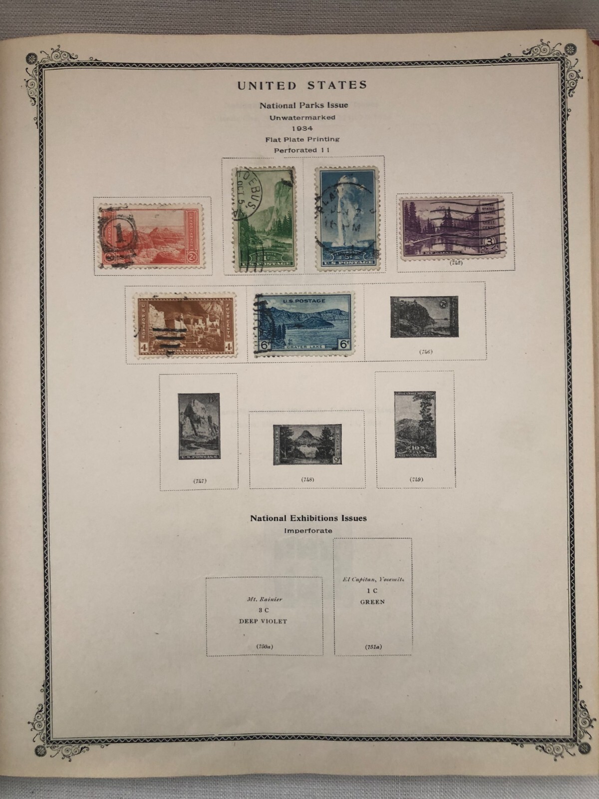 Scott American Stamp Album 1947 with 500+ stamps | eBay