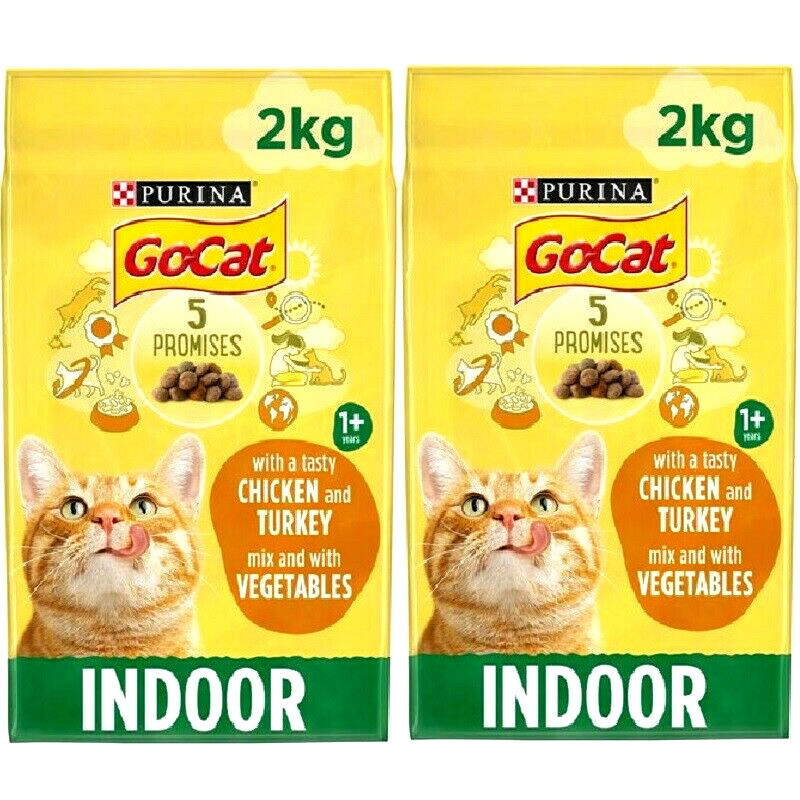 GO CAT INDOOR CATS : 750g, 2kg, 4kg or 8kg Purina Home Chicken Veg bp ...