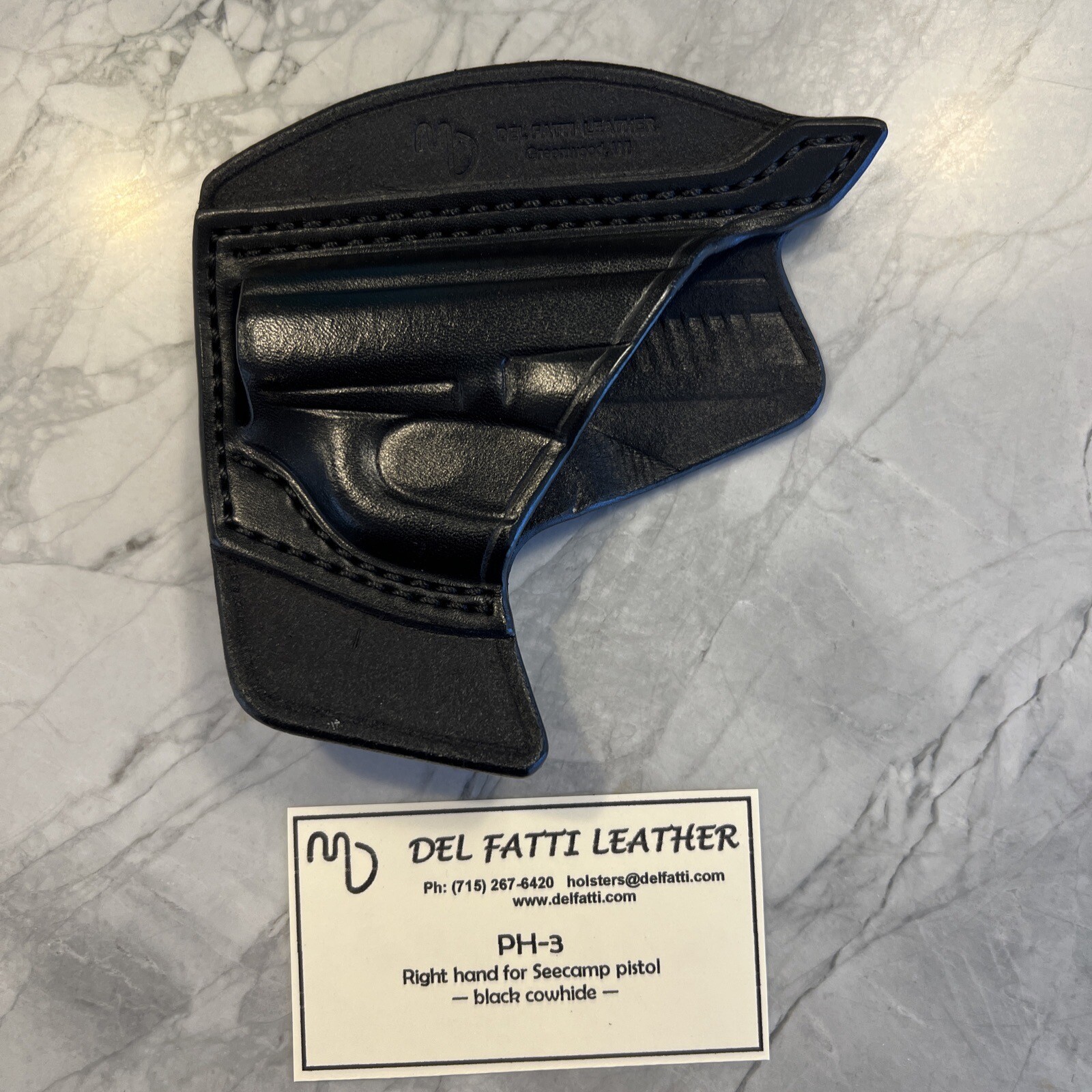 Del Fatti PH-3 For Seecamp Right Hand Holster Black Cowhide | eBay
