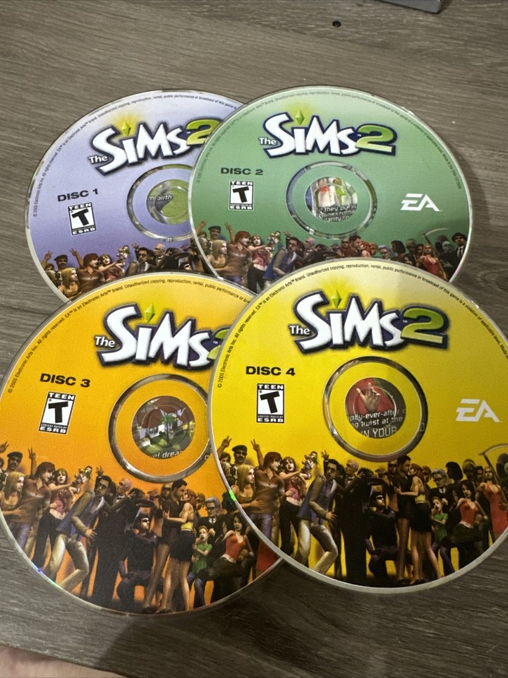 The Sims 2 ~ Base Game Original (PC Games CD-ROM, 2004) 4 Set Disc | eBay