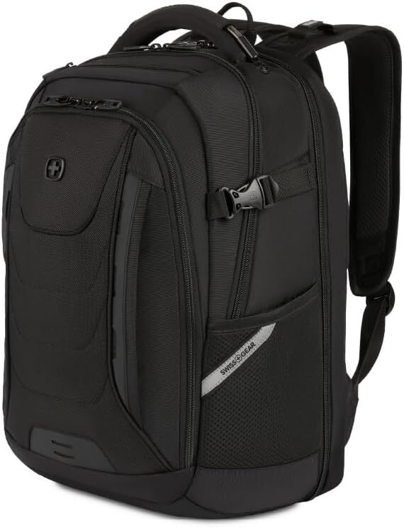 SwissGear ExecuLite Laptop Backpack, Black, 18.5”x12.5”x8.25”, Black | eBay