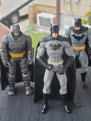 DC Comics Batman Large Action Figures Lot Of 3 Batman Aprox. 7” Tall | eBay