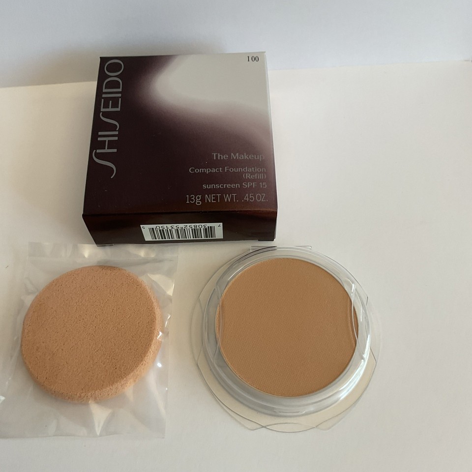 SHISEIDO THE MAKEUP COMPACT FOUNDATION REFILL SPF 15 # I 00 Very Light ...