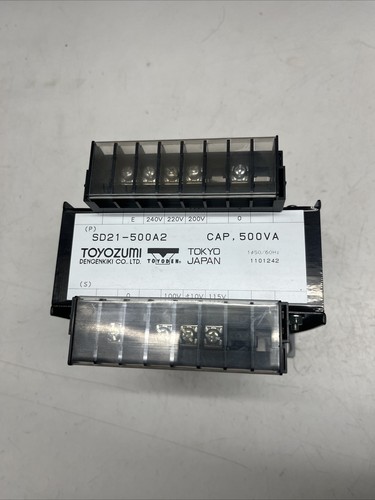 TOYOZUMI 220V to 100V 110V isolation transformer cow 500W 500VA SD21 ...