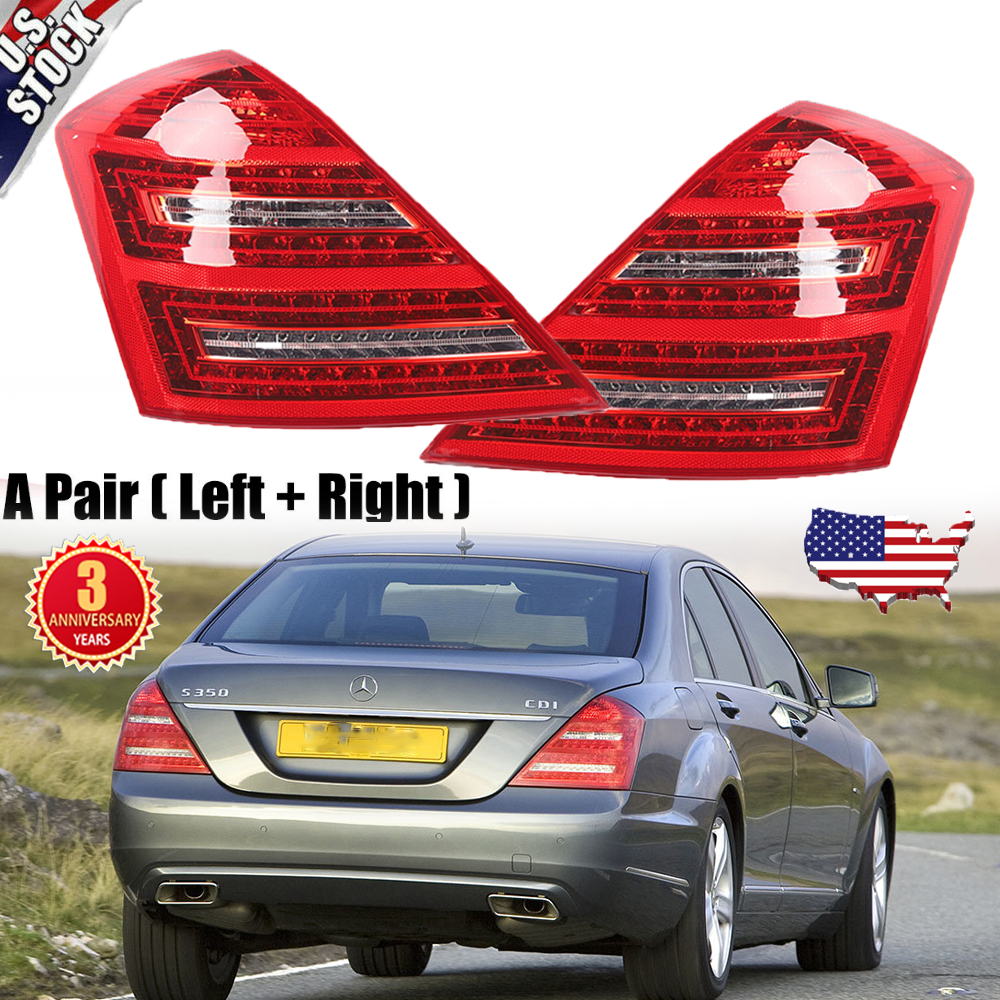 LED Tail Lights Brake Lamp Left+Right For 2007-2009 Mercedes Benz S550 ...
