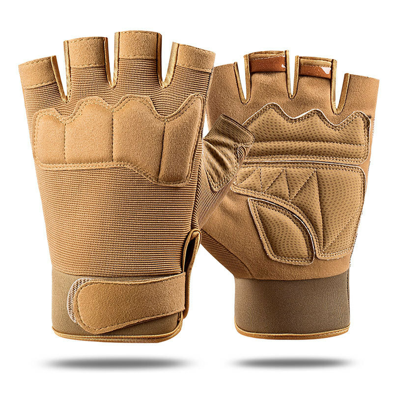 Motorcycle Motorbike Half Finger Gloves ATV UTV Racing Riding Cycling ...