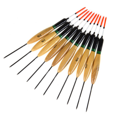 20x Wood Fishing Float Set for Carp Fishing Tackle Floats Saltwater ...