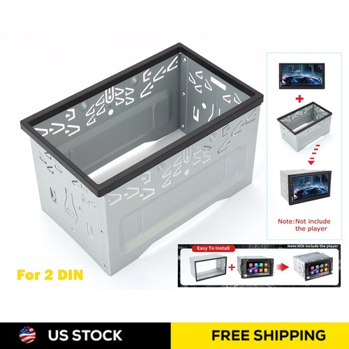 Metal Fascia Mounting Dash Kit Frame for 2DIN Car Radio DVD Stereo ...