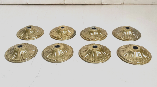 Vintage Stamped Metal Cap Spacer Table Lamp Shade Ceiling Light ...