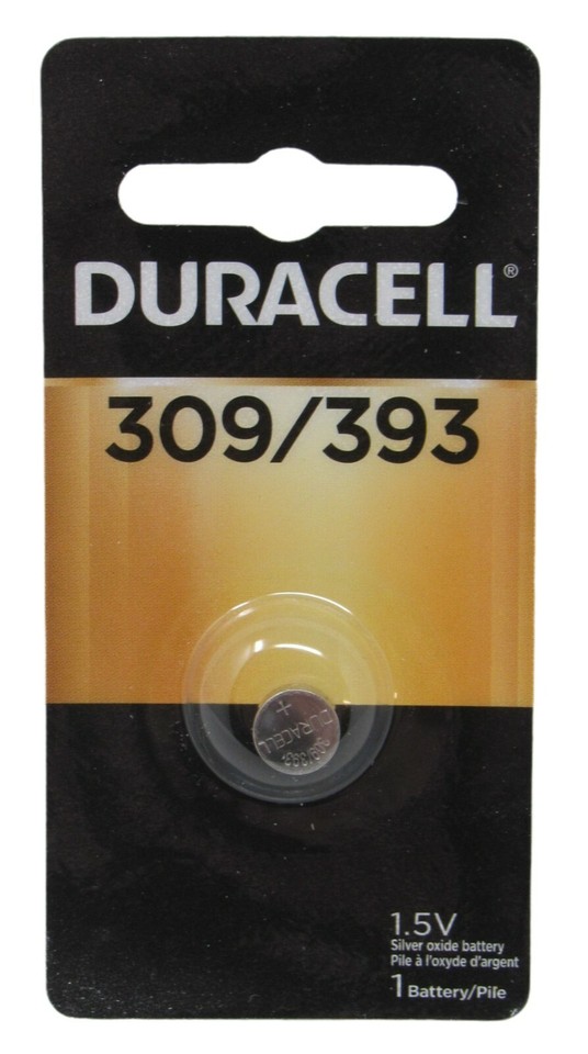 6-PACK Duracell 309/393 Silver Oxide Button Batteries SR48 SR754W ...