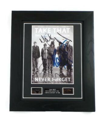 TAKE THAT SIGNED PREPRINT + ORIGINAL FILM CELLS MUSIC MEMORABILIA GIFT ...