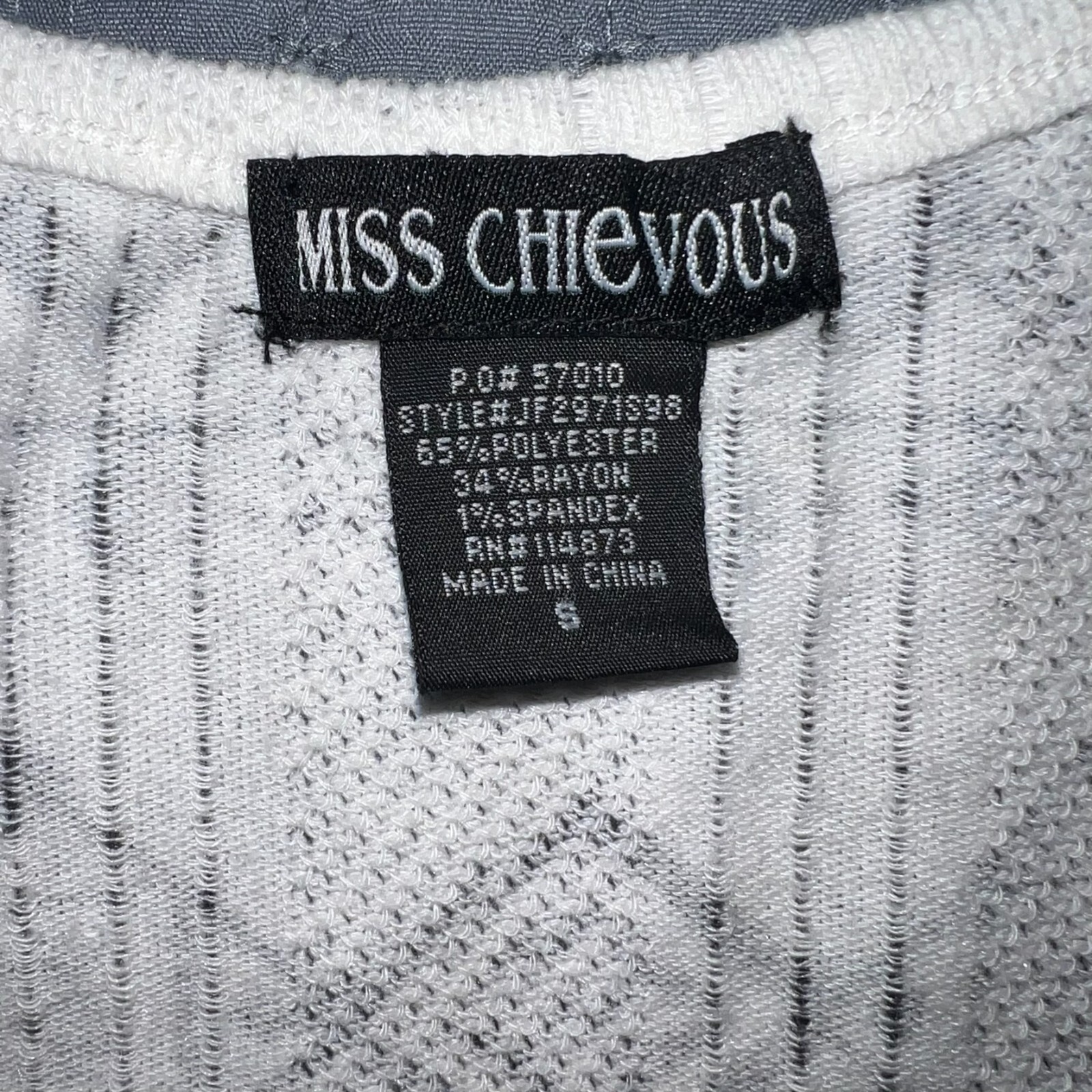 Miss Chievous Size Small Women Cream Aztec Print Knit Tank | eBay