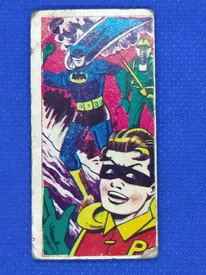 Batman and Robin Japan Showa Retro Card Menko 2.5 inches long | eBay