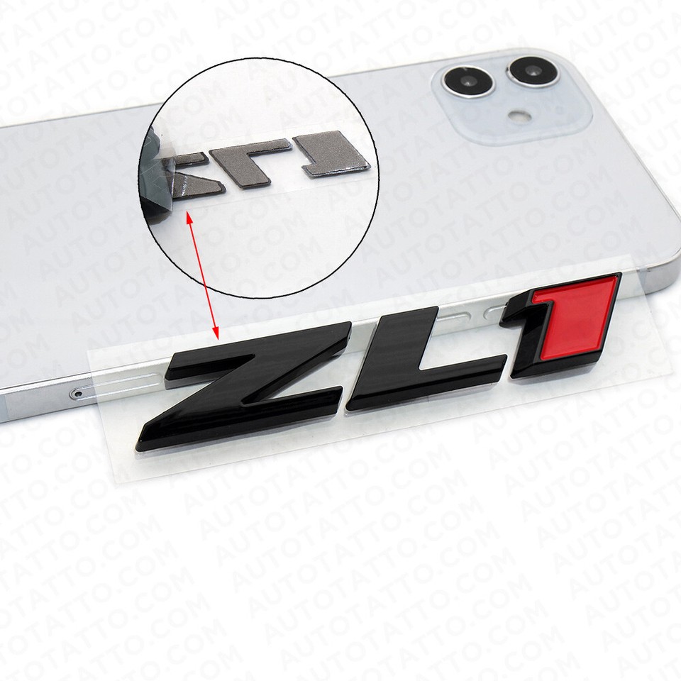 Camaro Hood or Rear Bumper ZL1 Nameplate Logo Sport Emblem Decorate ...