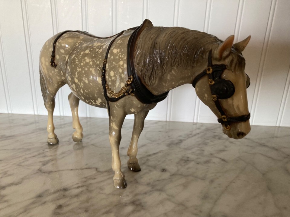 Vintage Breyer Old Timer Glossy Dapple Grey 1966- No Hat | eBay