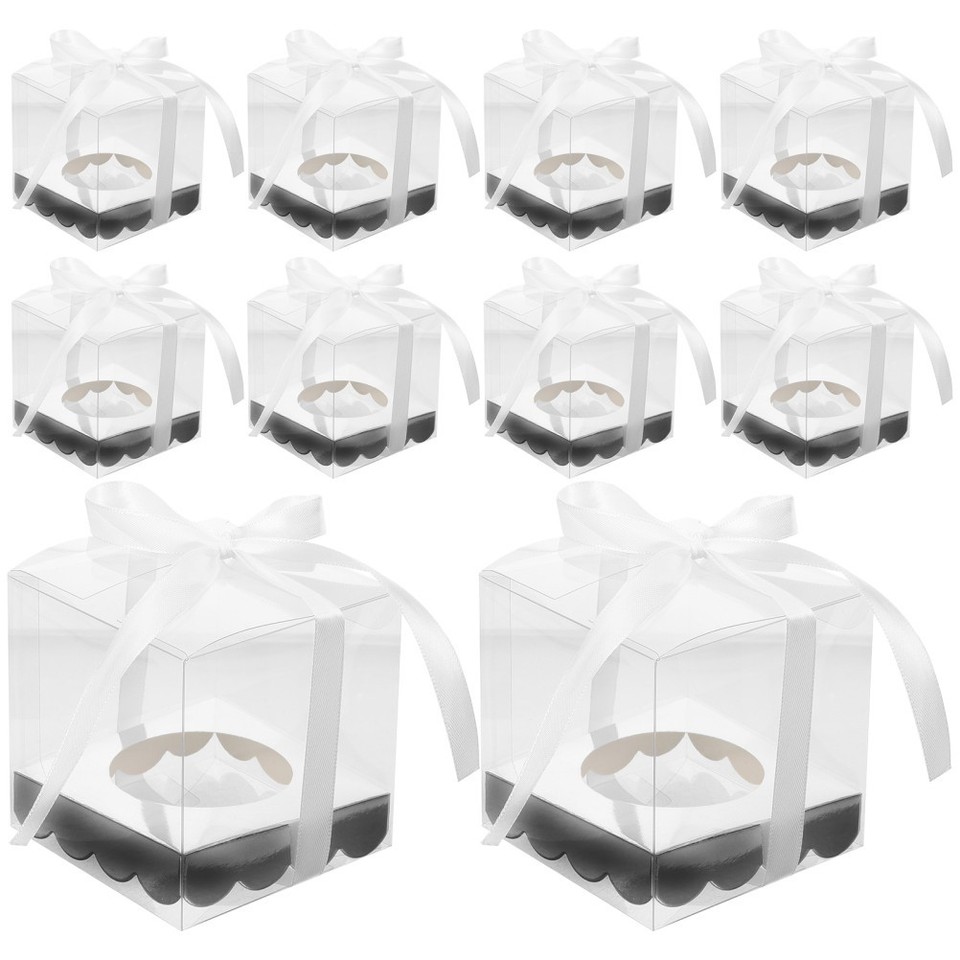 12pcs Clear Favor Boxes Clear Gift Box Party Favor Boxes Transparent ...