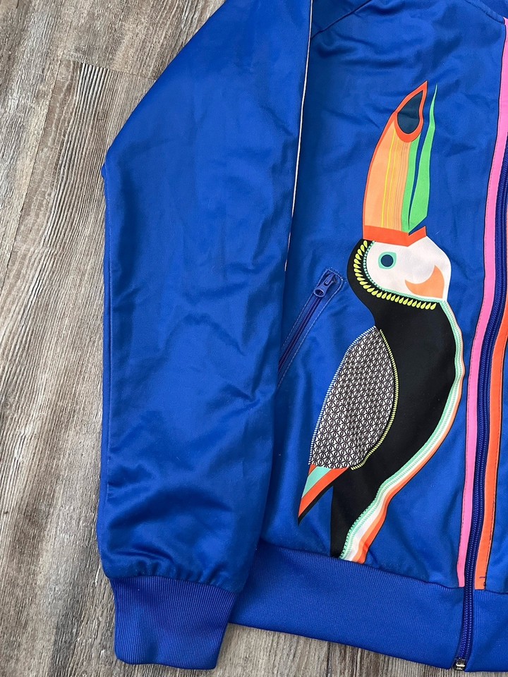 Adidas Farm Rio Toucan Bird Print Full Zip Bomber Track Jacket - Women ...