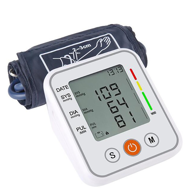 Digital Automatic Blood Pressure Monitor Upper Arm BP Machine Heart ...