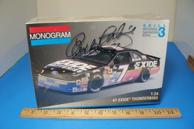 Monogram ~ #7 Exide~ Ford Thunderbird~ Geoff Bodine~Autograph~ 1994 ...