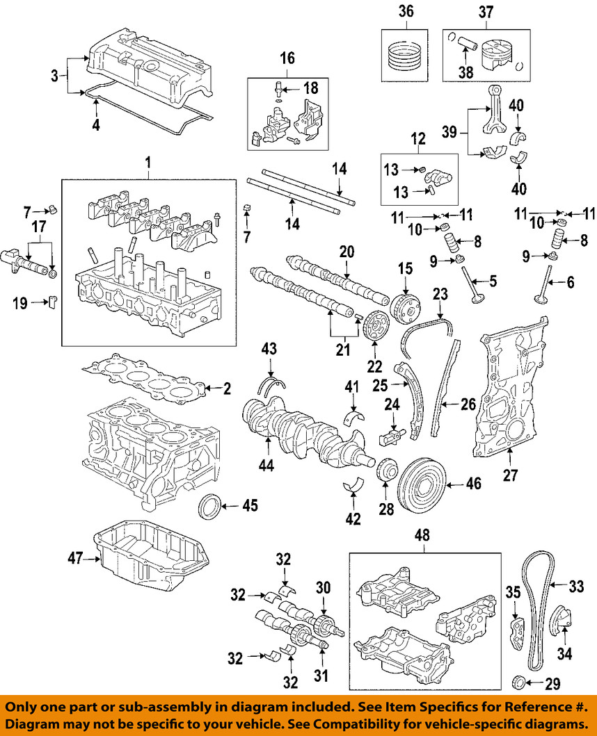 OEM Honda 15815RAAA02 Filter Assy. Spool Valve 15815-raa-a02 for sale ...