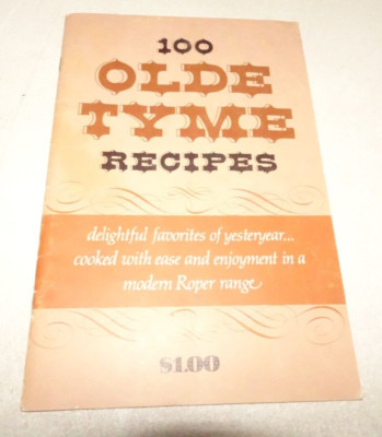 Roper Range Microwave Oven Book 100 Olde Tyme Recipes PB Vintage 1974 ...