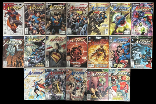 New 52 Superman Action Comics #0-18 Run Lot Grant Morrison DC Comics ...