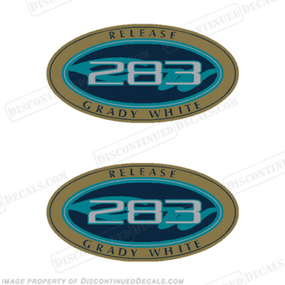 Fits Grady White Release 283 Logo Decals (Set of 2) | eBay