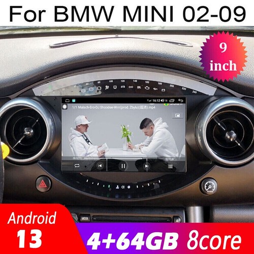 9" Touchscreen radio Android GPS Navigation CarPlay For BMW MINI Cooper ...