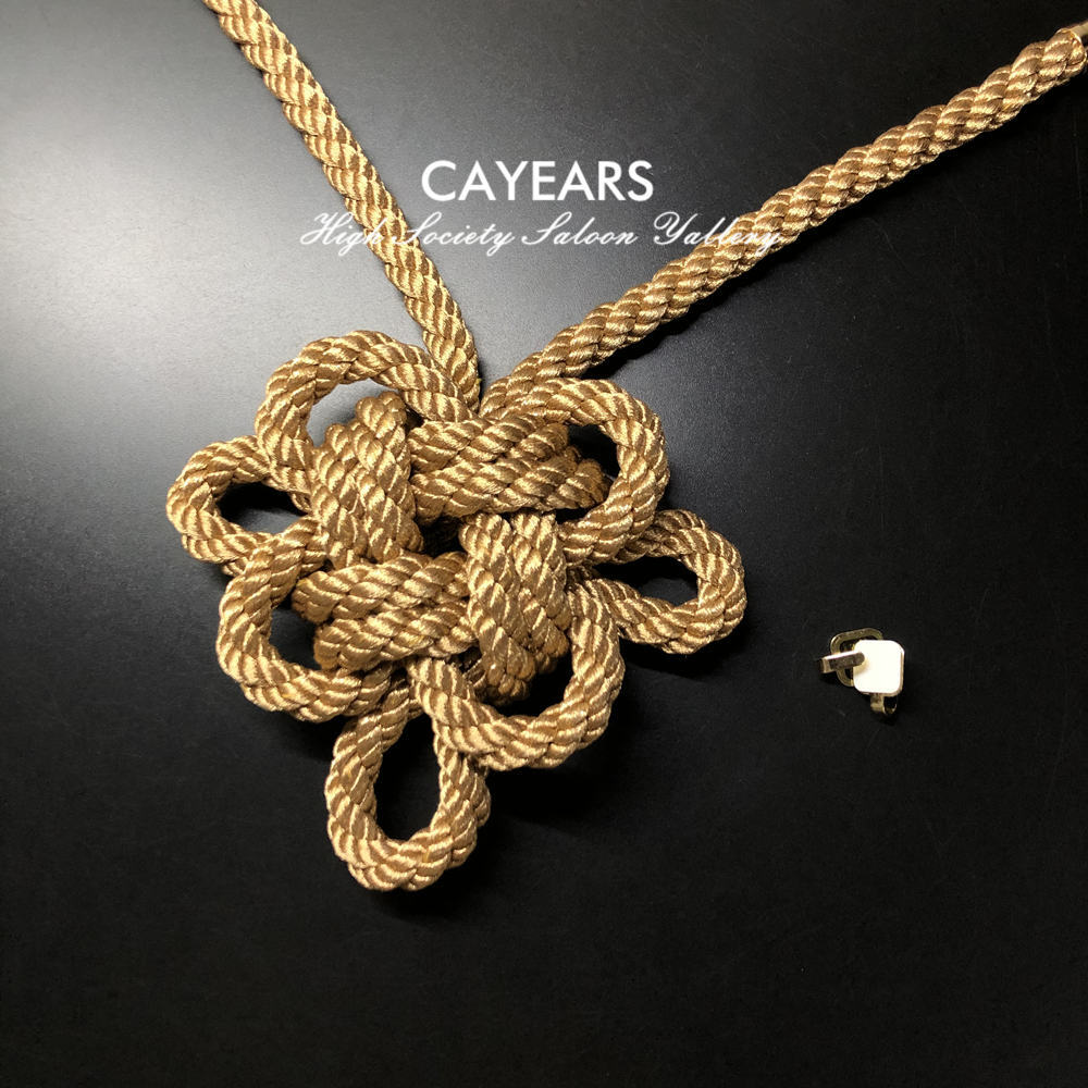 A Set JDM JP Junction Produce Purple Kintsuna Kiku Knot For Car Mirrors ...