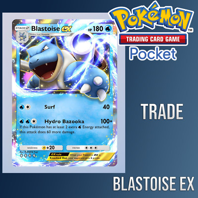 Pokemon TCG POCKET BLASTOISE EX (Trading Card Game) TCGP | eBay