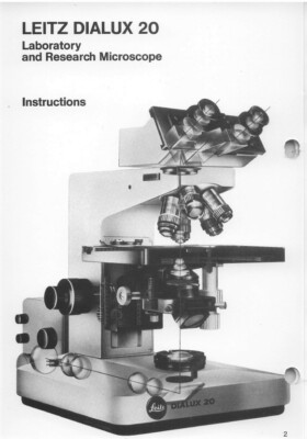Leitz Dialux-20 MicroscopeDialux-20 Instruction Manual on CD | eBay