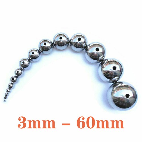 Through Hole Beading Round Balls Dia 3mm - 60mm Unthreaded Stainless ...
