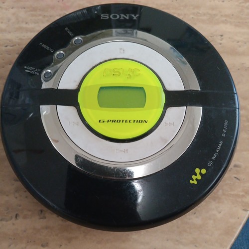 Sony D-EJ100 Pysc Walkman Portable CD Player G-Protection Black tested ...