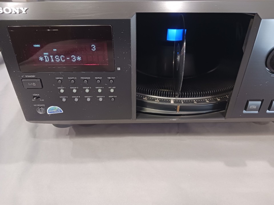 SONY CDP-CX355 300 DISC CHANGER * NEW BELTS* | eBay