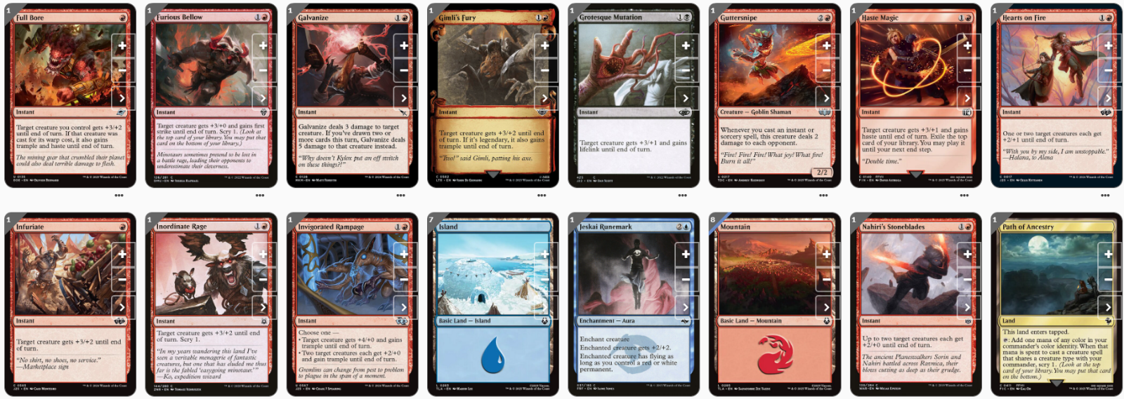 Fire Lord Azula Custom Commander Deck EDH MTG Pump Burn Sling Spells ...