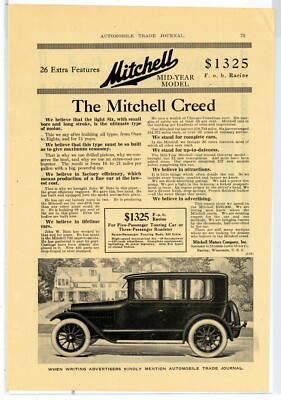 1916 Mitchell Motors Co. Ad: Mitchell Mid Year Model Automobiles ...